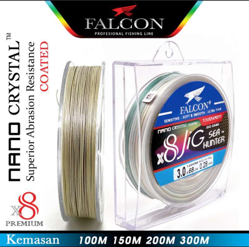 Promo Senar Pe X8 Falcon Sea Hunter Jig Nano Crystal Coated 100M Sd ...