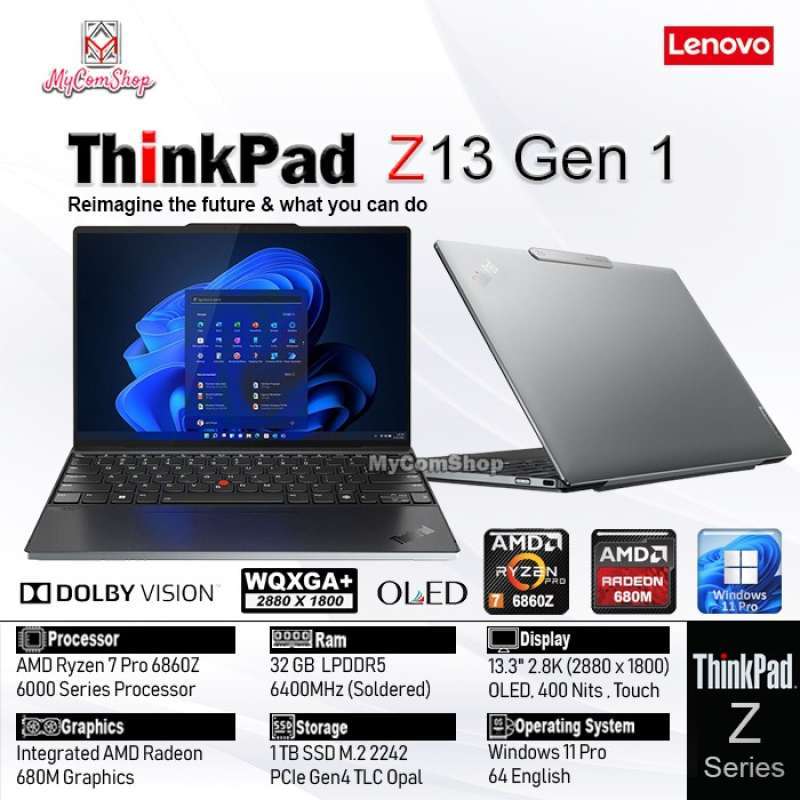 Jual LENOVO THINKPAD Z13 RYZEN 7 PRO 6860Z 32GB 1TB SSD RADEON OLED ...
