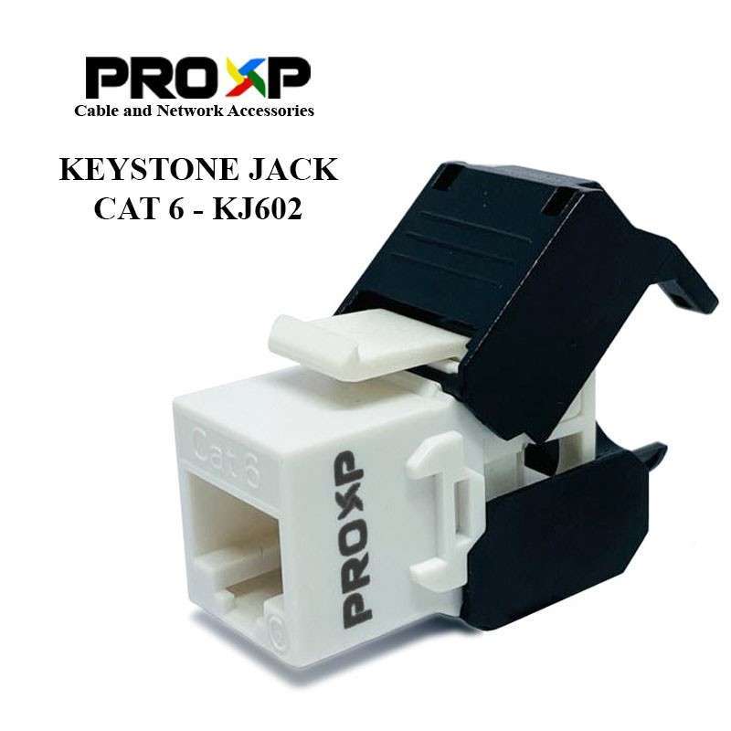 Promo Proxp Cat 6 Keystone Modular Jack Rj45 With Black Shield - Kjz602 ...