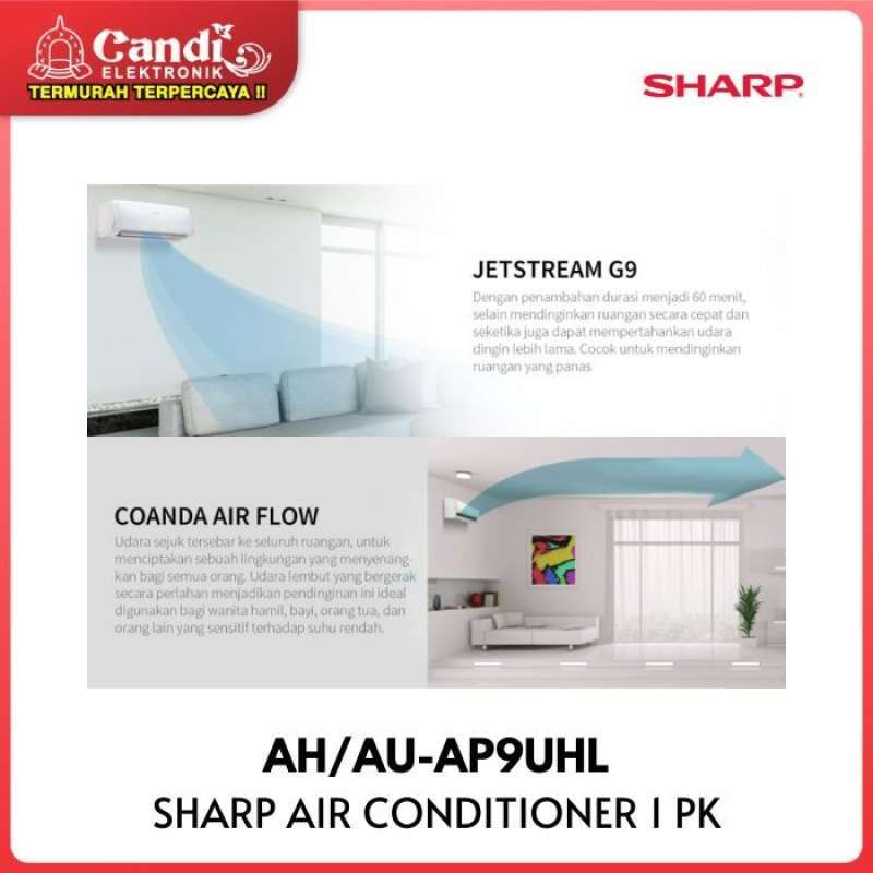 Promo Sharp Ac 1 Pk Ah/Au-Ap9Uhl Unit Only Diskon 17% di Seller ...