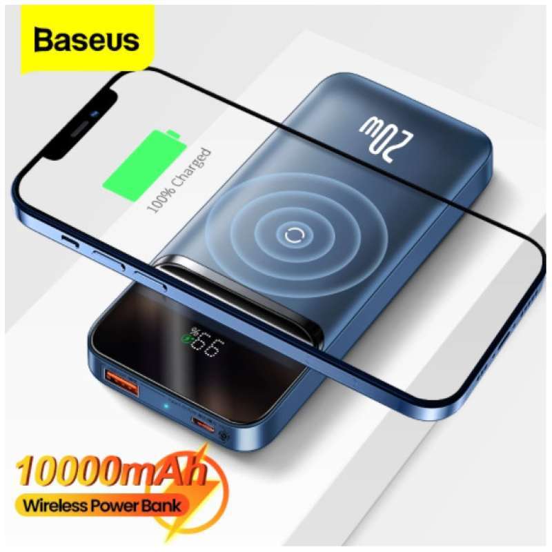 Jual BASEUS POWER BANK MAGNETIC WIRELESS MAGSAFE IPHONE 12 FAST CHARGE ...