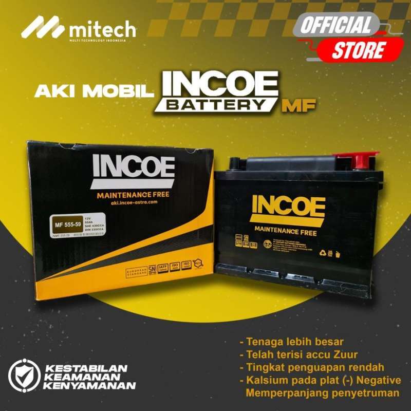Jual Aki Mobil Hyundai Getz Incoe Mf Astra 555-59 Aki Kering 12v / 55ah ...