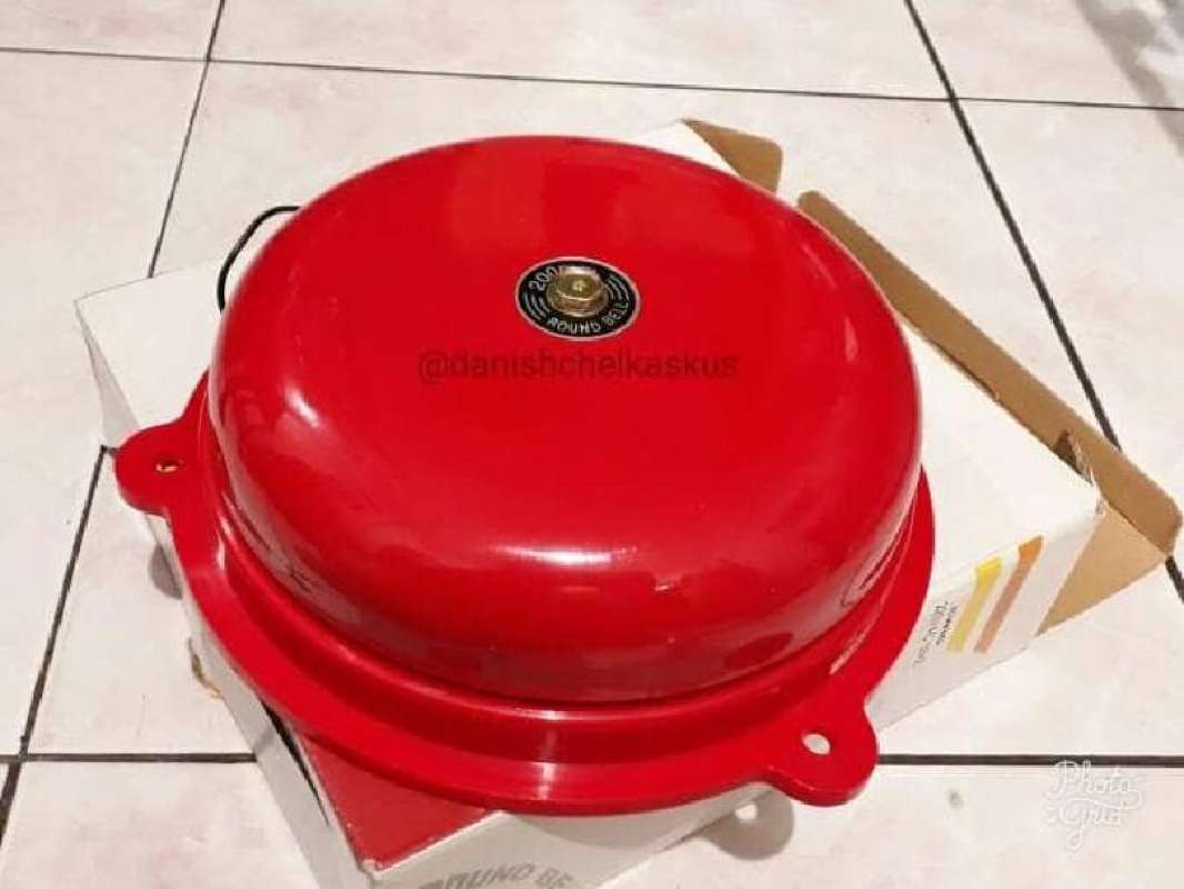 Jual ROUND BELL BEL KRING LISTRIK PABRIK SEKOLAH KANTOR FIRE AC 220V di Seller Danishchel ...