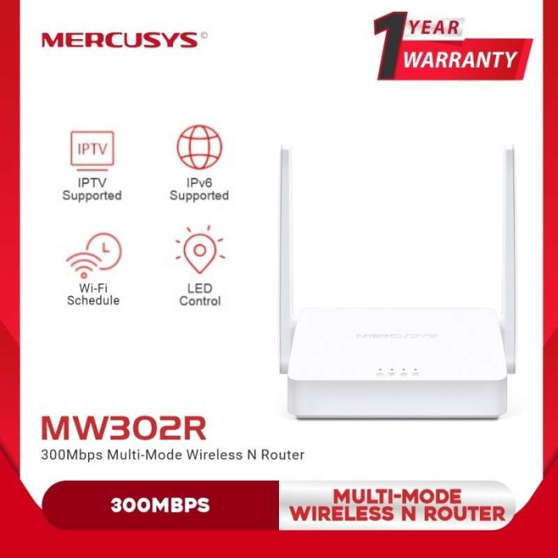 Jual Mercusys Mw302r Router Wifi 300mbps Multi Mode Wireless N Router