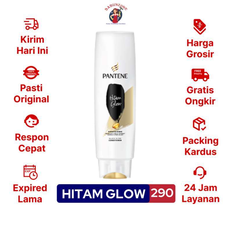 Jual Conditioner Pantene Hitam Glow Kondisioner Rambut Hitam Panjang ...