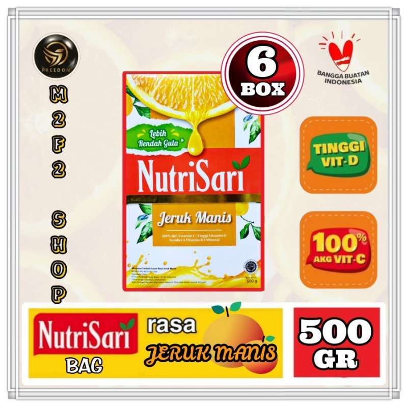 Promo NutriSari Minuman Serbuk Jeruk Manis Refill - 500 gr (Kemasan 6 ...