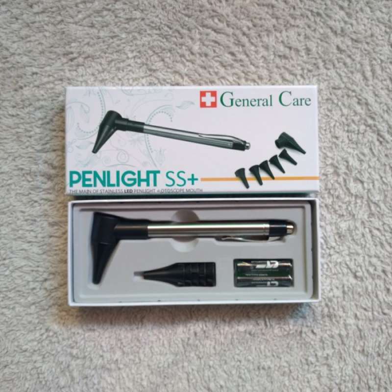 Jual Otoscope General Care/otoskop Dan Penlight Gc Stainless Steel ...