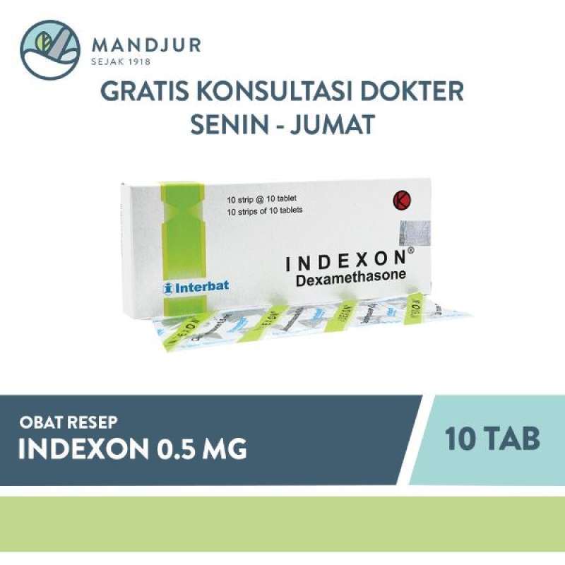 Jual Indexon 0.5 mg 10 Tablet di Seller Apotek Mandjur Official Store ...