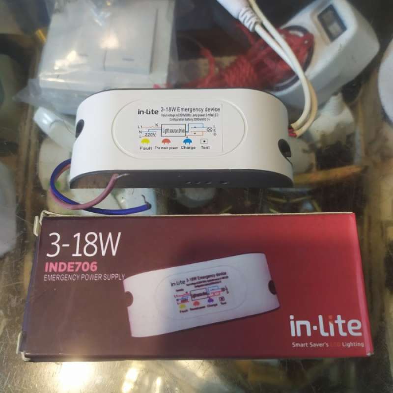 Promo Emergency Led Driver Inlite 3W-18W Downlht Panel Diskon 29% di ...