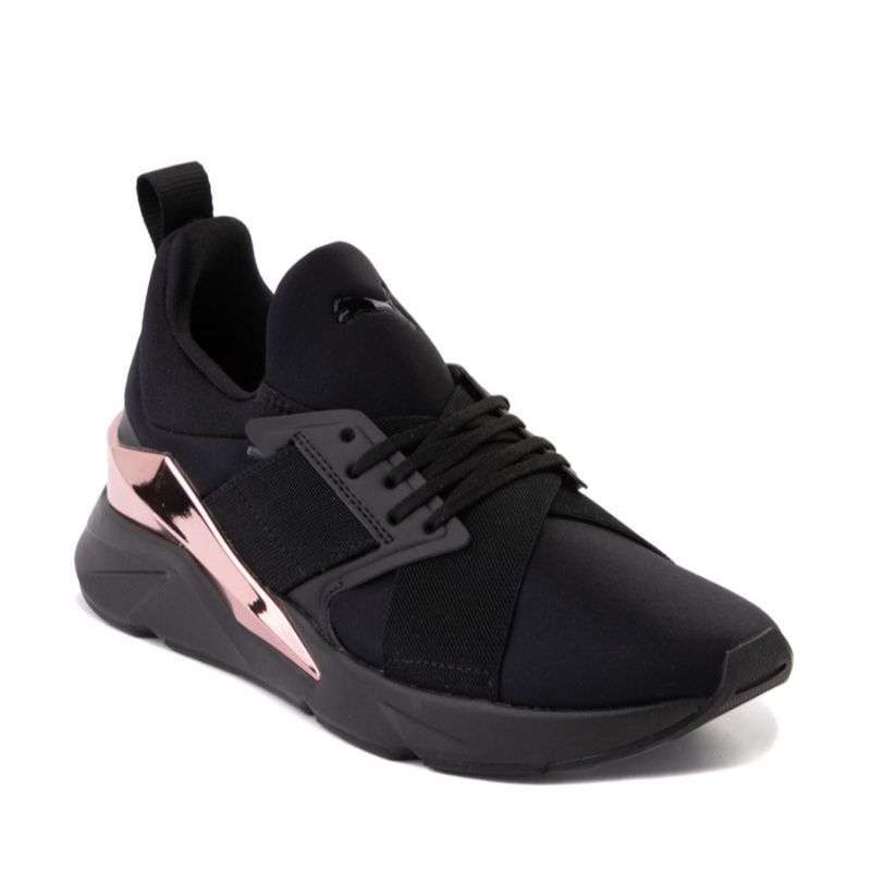 Jual Sepatu Sneakers PUMA MUSE X5 METAL WNS PUMA BLACK-ROSE GOLD ...