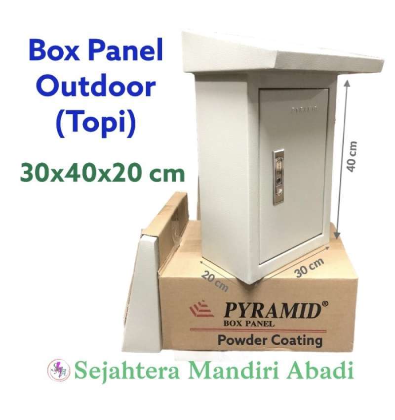 Promo Box Panel Listrik 30X40X20 Outdoor Pyramid Topi Powder Coating ...