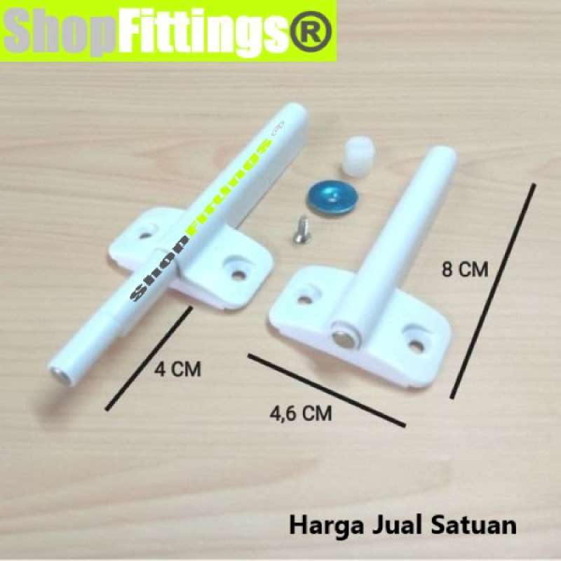 Jual Catches Bulat Plastik Besi Abu Or Wing Plus Magnet Push Open Pintu ...