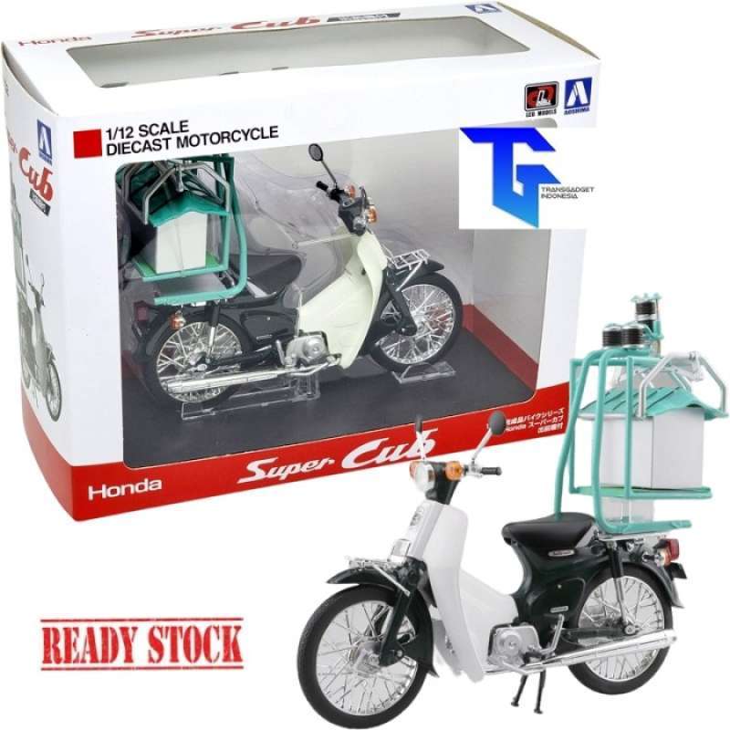 Promo Aoshima Honda Super Cub 50 Delivery Box 1/12 Scale Diecast ...