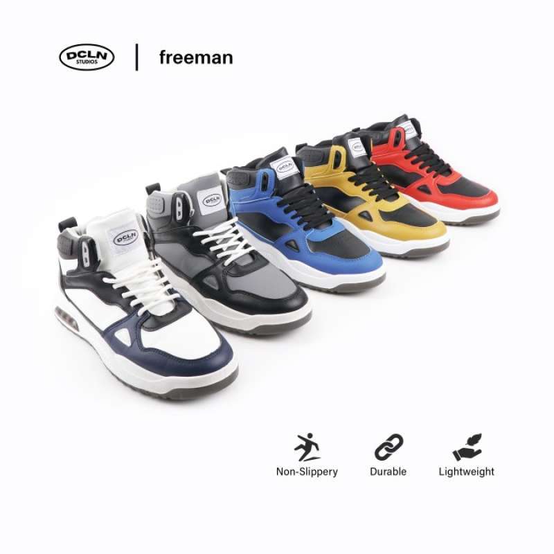 Promo Declan Sneakers Sport Freeman Hi Defta 01-071 - Red, 42 Diskon 23 ...