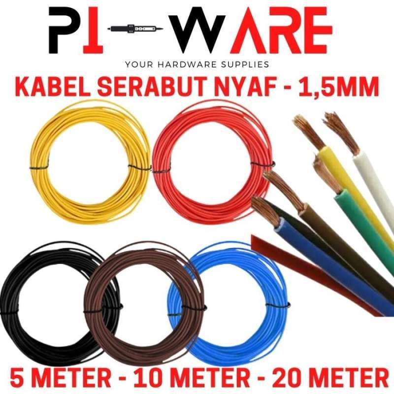 Jual Kabel Listrik Audio Serabut 1.5mm 1,5mm Nyaf 1 X 1.5 Mm Per Roll Kecil Di Seller Cybercom ...