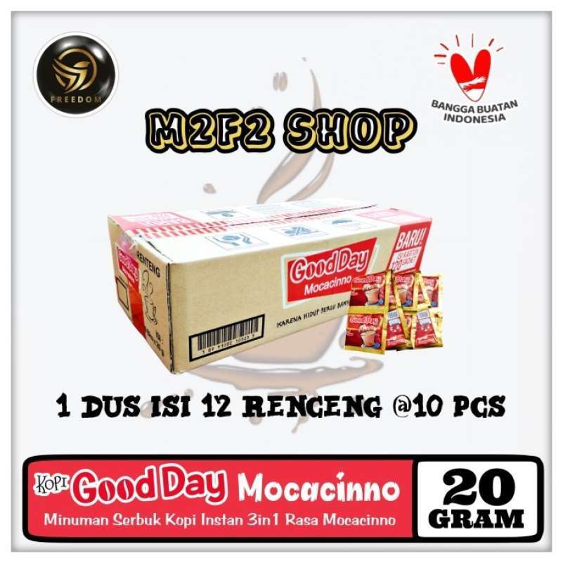 Promo Kopi Good Day Mocacinno Sachet | GT - 20 gr (Kemasan Karton ...