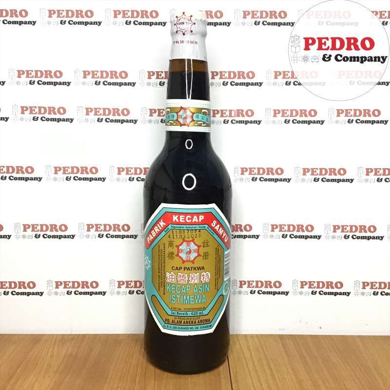 Jual Kecap asin istimewa cap patkwa BIRU 620 ml - pabrik samyu soy ...