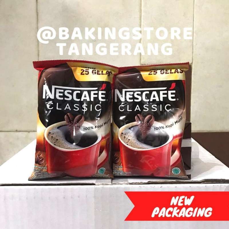 Jual Nescafe Classic Kopi Instan Kopi Hitam Sachet Bag 50 gr di Seller ...