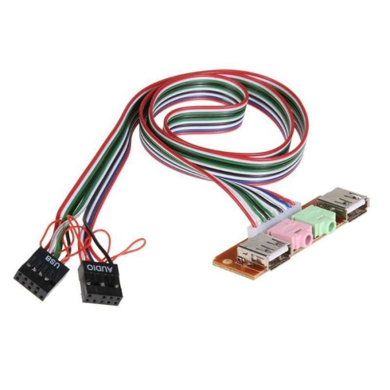 Jual Pc Desktop Case Front Panel, Kabel Usb Audio Port Casing Komputer ...