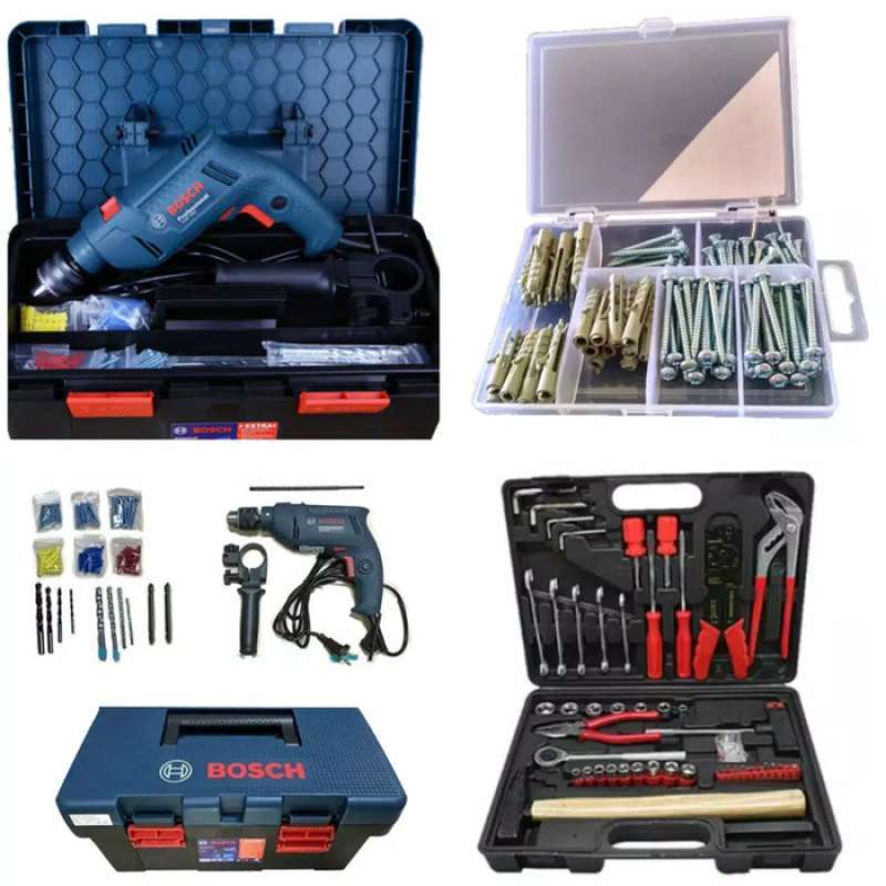 Promo Paket Bor Listrik GSB 550 & Tool Kit & 100pcs Diskon 33% di ...
