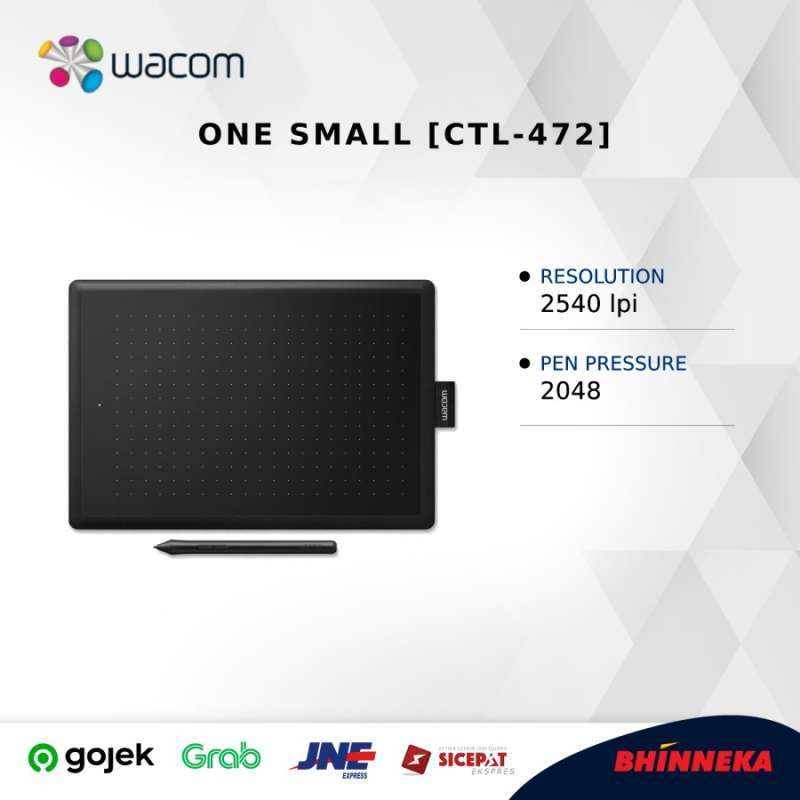 Promo Wacom One Small Ctl-472 Pen Tablet Garansi Resmi Diskon 41% Di ...