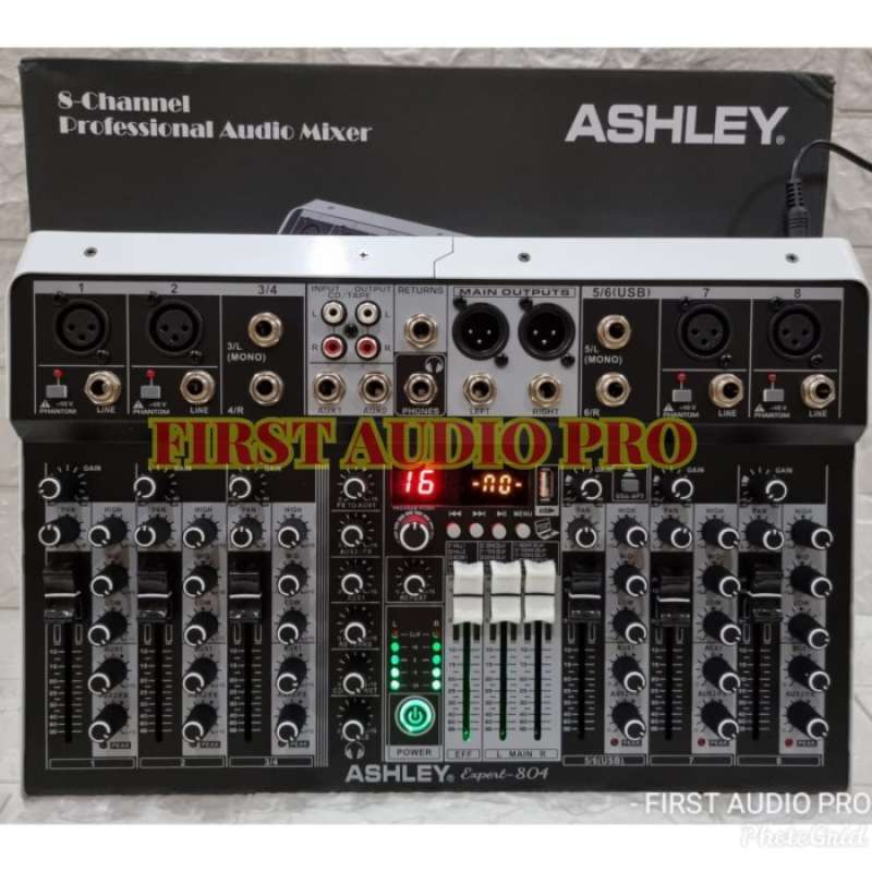 Promo Mixer ASHLEY EXPERT 804 ORIGINAL 8 CHANNEL BLUETOOTH - USB ...