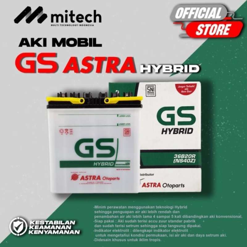 Jual Aki Mobil Suzuki Katana Gs Astra Ns40z Aki Basah Gs Hybrid 12v ...