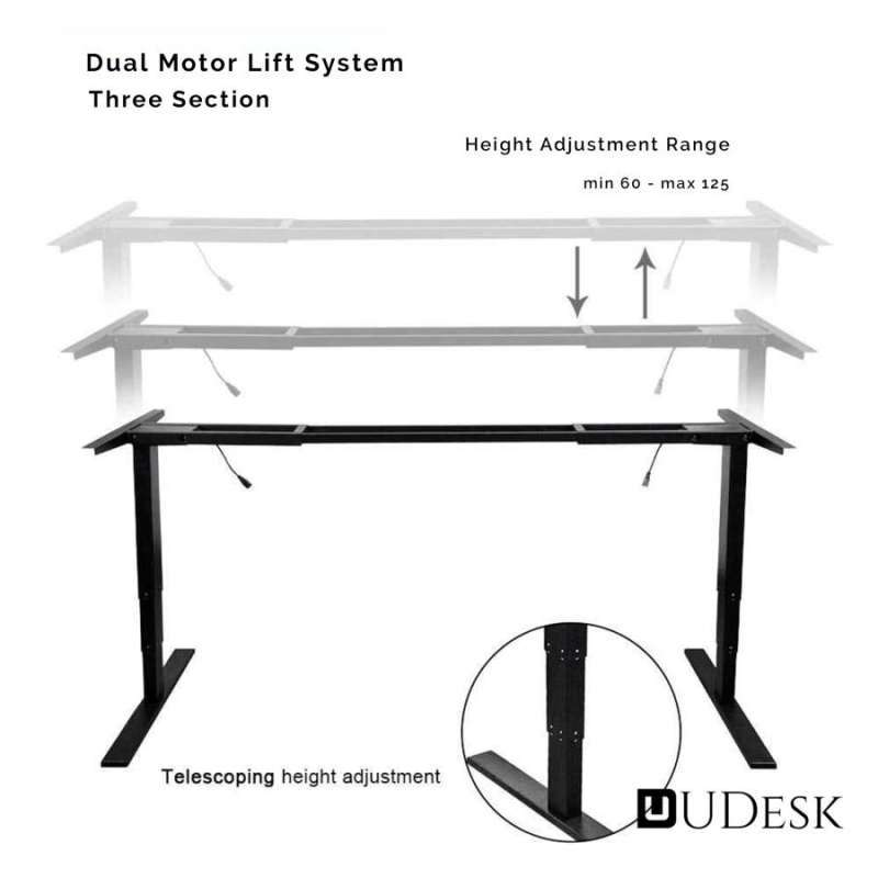 Jual Standing Electric Working Gaming Desk Frame - Dengan Daun Meja ...