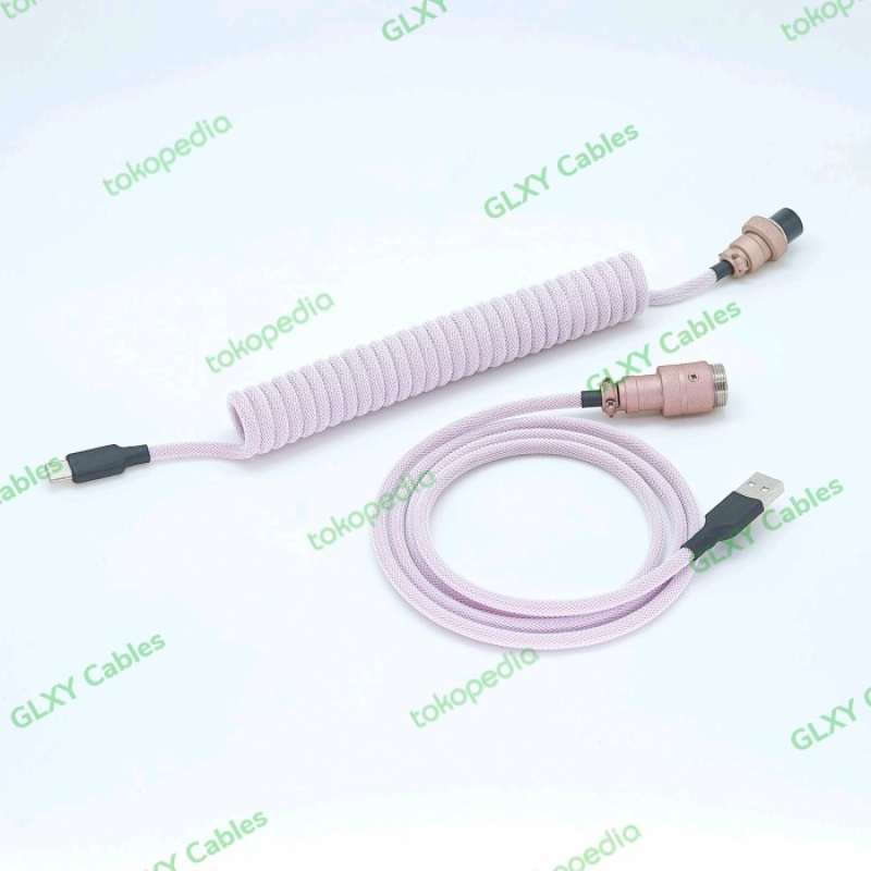 Promo Gmk Olivia - Custom Coiled Usb Type-C Mechanical Keyboard Cables ...