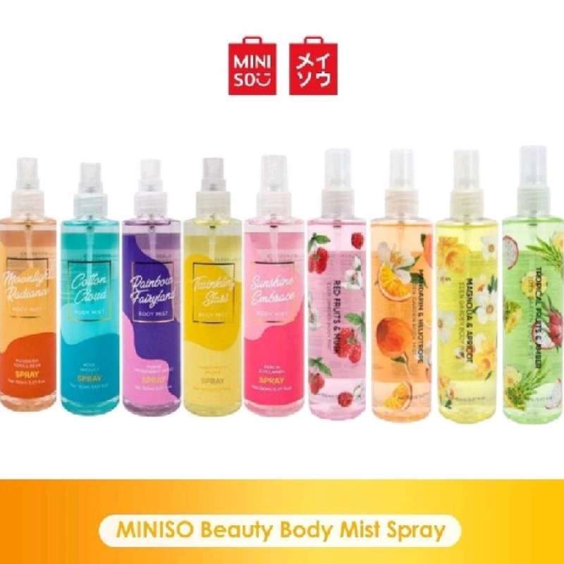 Promo MINISO BODY MIST PARFUM 150 ML BODY SPRAY LENGKAP Diskon 20% di ...