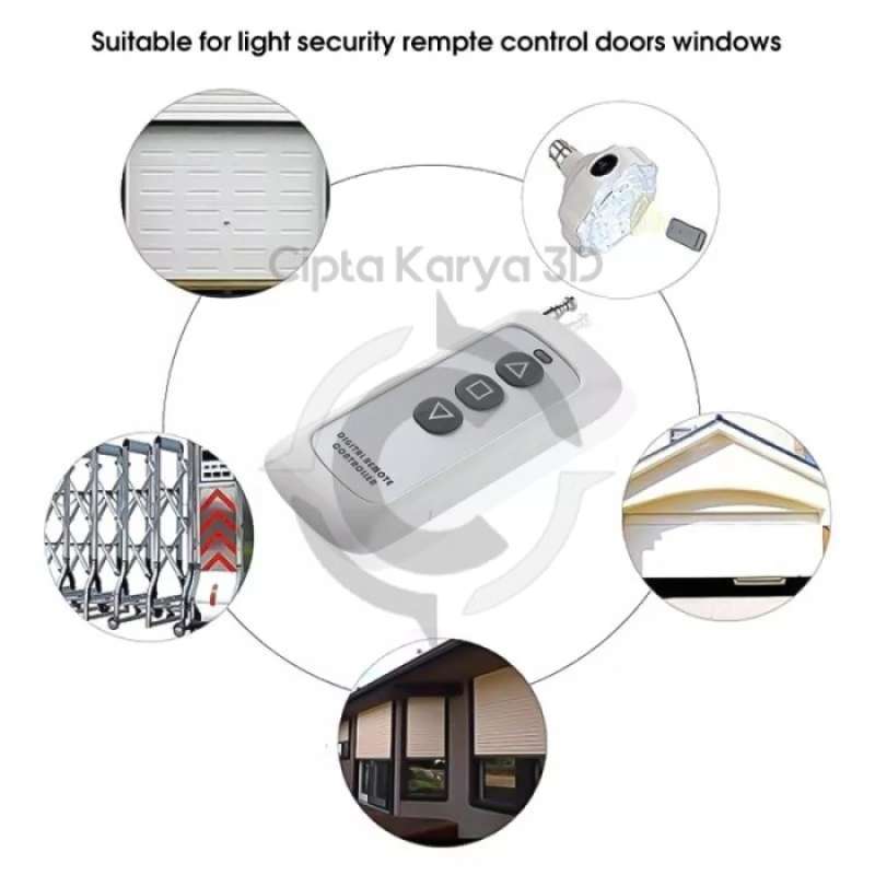 Promo 433 Mhz Wireless Rf Remote Control Dc 6V 12V Motor Forward And ...