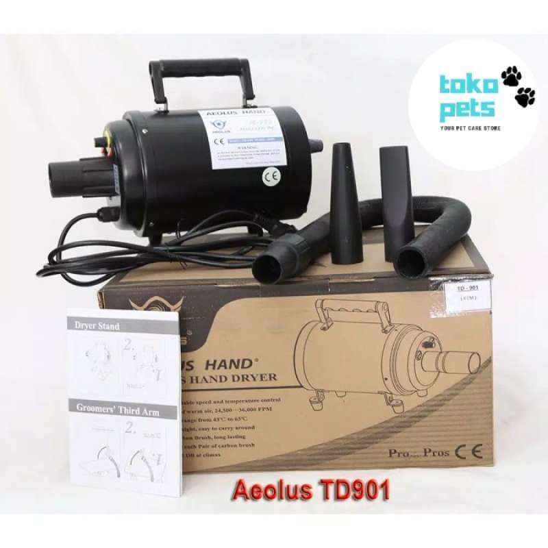 Promo Pet Dryer Blower Aeolus Td-901 - Blower Grooming Hewan Kucing ...