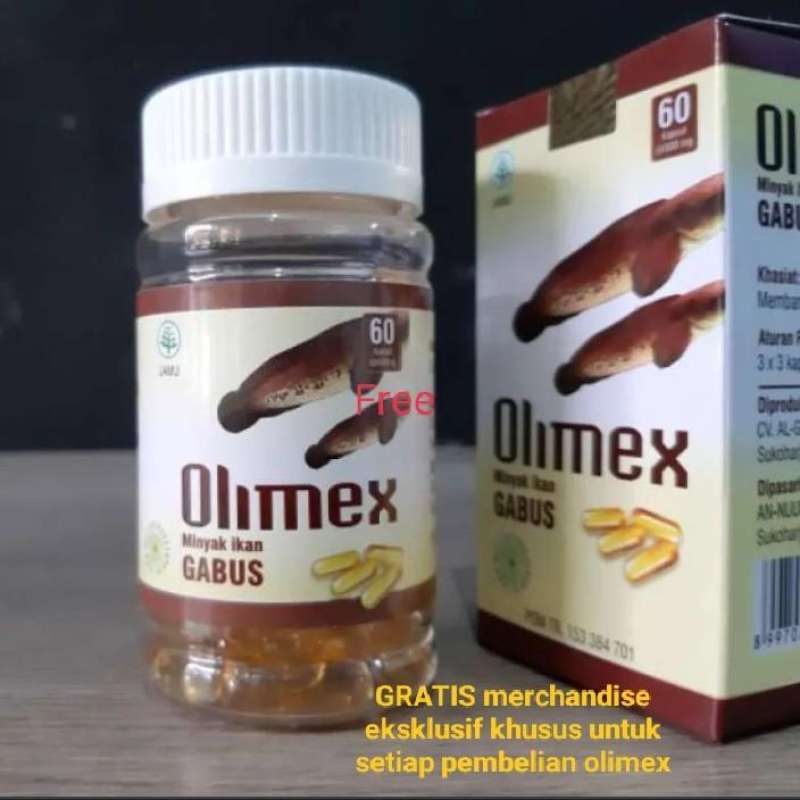 Jual Kapsul Olimex Albumex Original Asli Minyak Ikan Gabus Kutuk // Olimex Di Seller ...