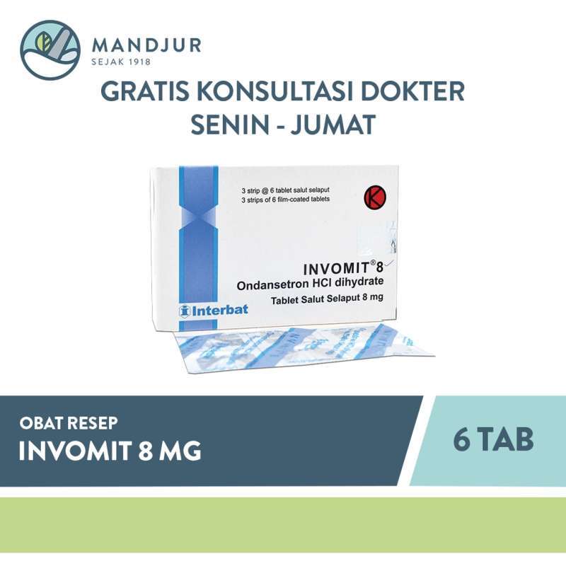 Jual Invomit 8 mg 6 Tablet di Seller Apotek Mandjur Official Store ...