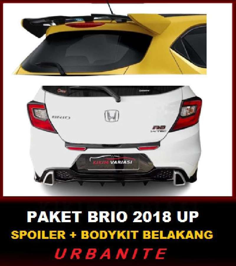 Jual PAKET BODYKIT BELAKANG DAN SPOILER BRIO 2018 UP MODEL URBANITE ...