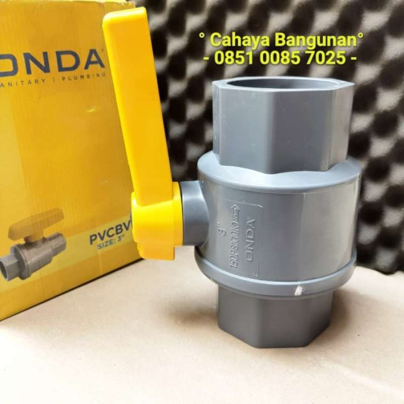 Jual Stopkran Ballvalve Onda 3 Inch Stop Kran Pvc 3Inch Ball Valve ...