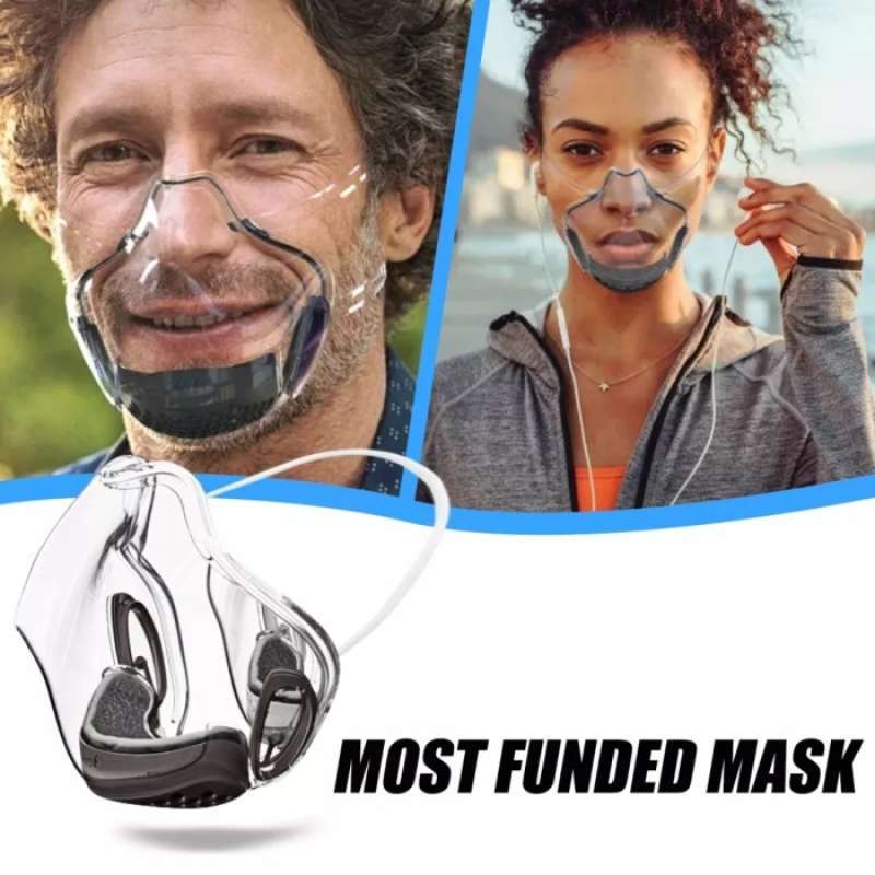 Promo Reusable Transparent F Mask Masker Fshield Transparan Akrilik ...