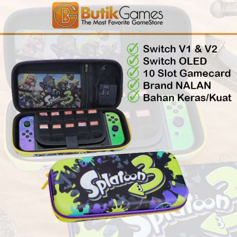 Promo Tas Hardcase Carrying Case Nintendo Switch OLED Splatoon 3 ...