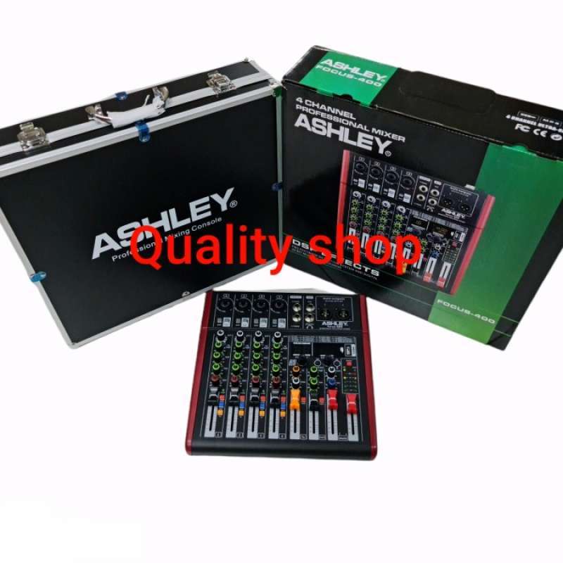 Jual Mixer Ashley 4 Channel Focus400/focus 400 Plus Box Aluminum Di ...