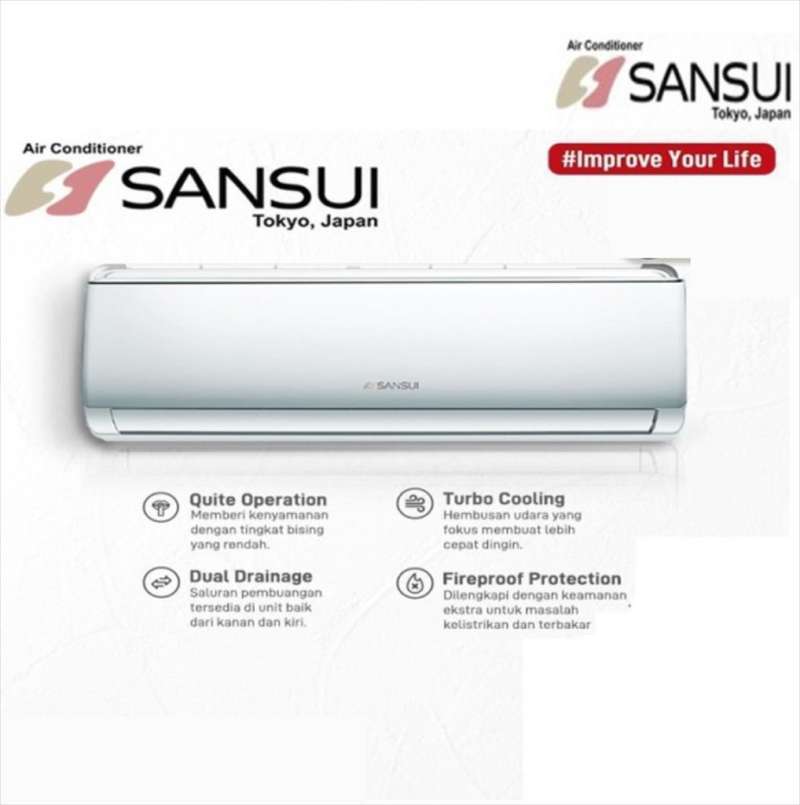 Promo Ac Sansui Sa L12s2 / Sa L12 S2 , Split Standar 1,5 Pk R32 Japan ...