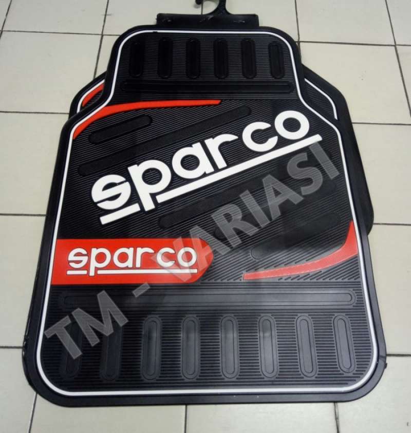 Jual Karpet Mobil Universal Motif Sp**co Dasar Hitam Motif Garis Merah ...