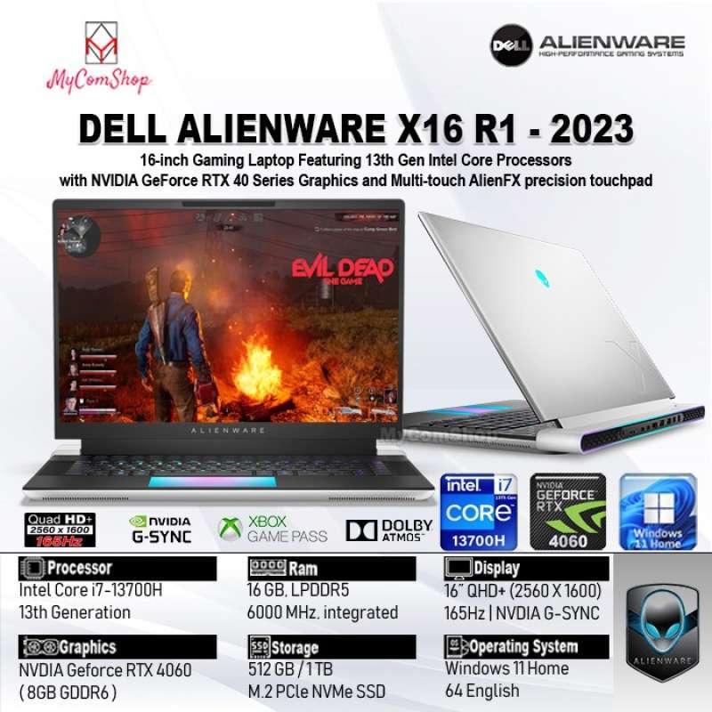 Jual DELL ALIENWARE X16 R1 i7-13700H 16GB RAM 512GB SSD RTX 4060 8GB di ...
