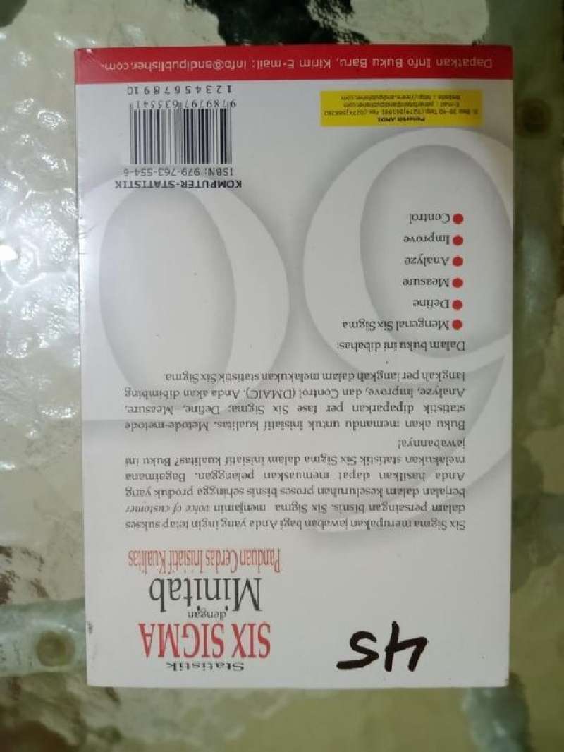 Jual Buku Statistik Six Sigma Dengan Minitab Paduan Cerdas Inisiatif ...