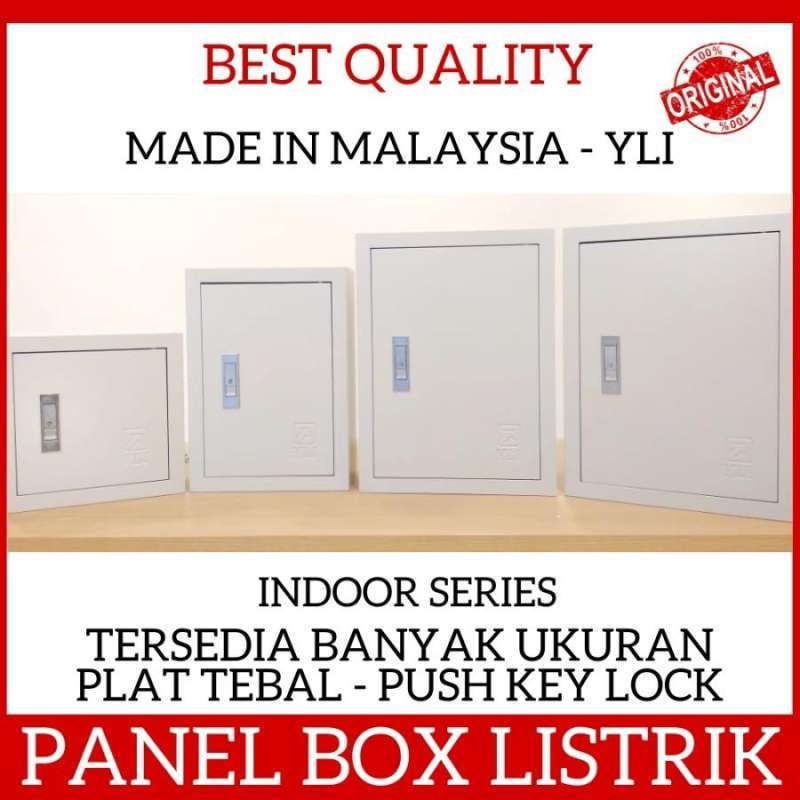 Jual YLI Box Panel Kotak Listrik Indoor Plat Tebal Kunci Model Push ...