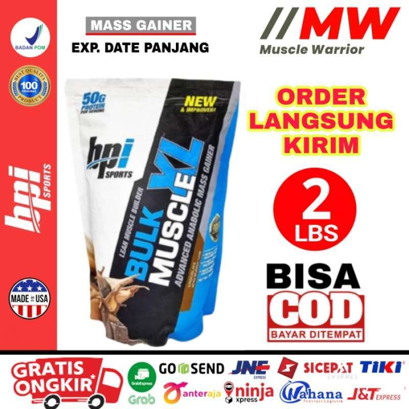 Jual Bpi Bulk 2 Lbs Bpi Bulk Muscle Xl 2 Lbs Susu Gainer 2 Lbs Mass ...