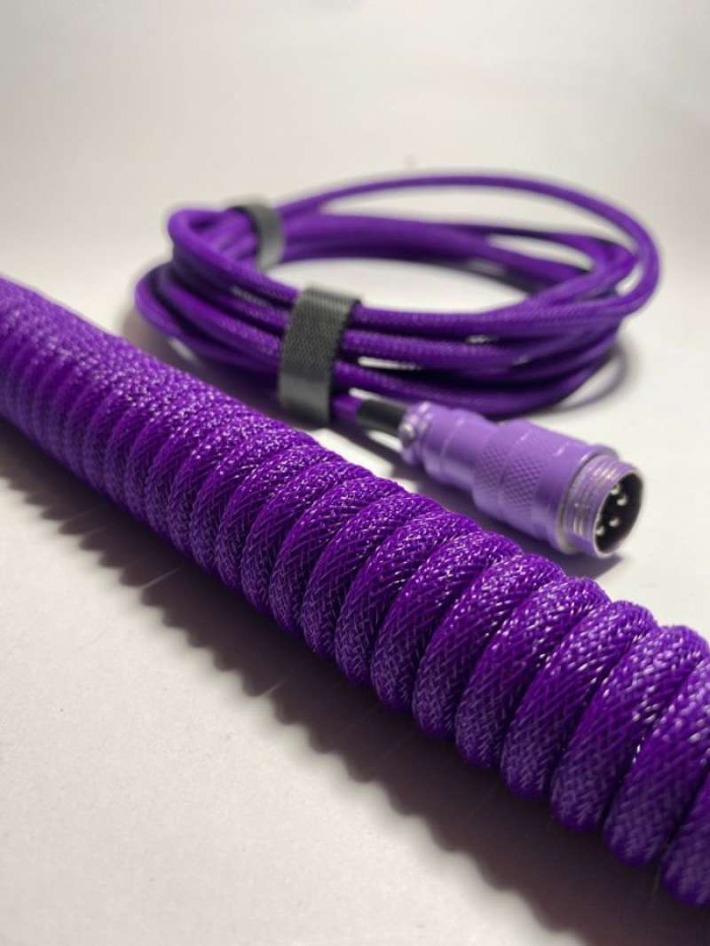 Promo Custom Coiled Cable Mechanical Keyboard Aviator Techflex Paracord ...