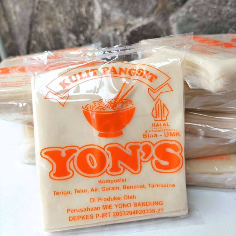 Jual Yon's Kulit Pangsit/Dimsum Beku/Frozen Kemasan Ekonomis Halal di Seller Moojok Lestari ...