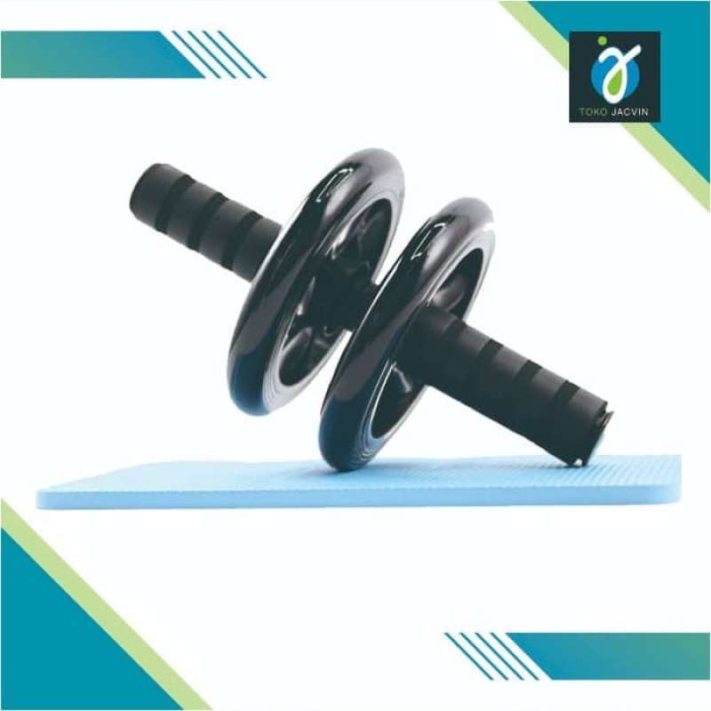 Jual Ab Wheel - Ab Roller Double Wheel With Mat Knee Alat Sit Up Alat ...