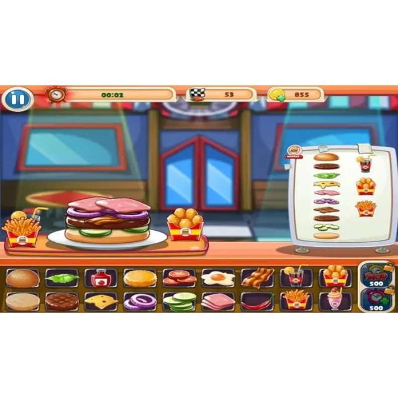 Promo Burger Restaurant 1 2 3 & 4 Game untuk Komputer PC Laptop KOLEKSI ...