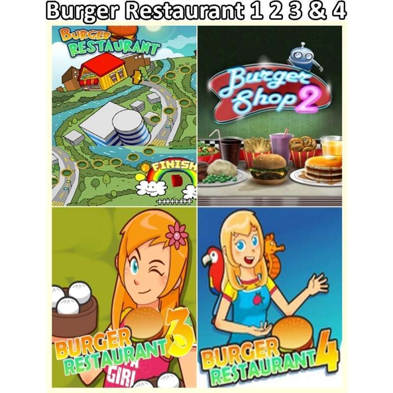 Promo Burger Restaurant 1 2 3 & 4 Game untuk Komputer PC Laptop KOLEKSI ...